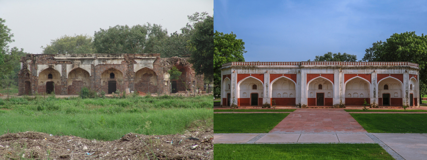 Sunderwala Mahal: before and after conservation and landscape ...