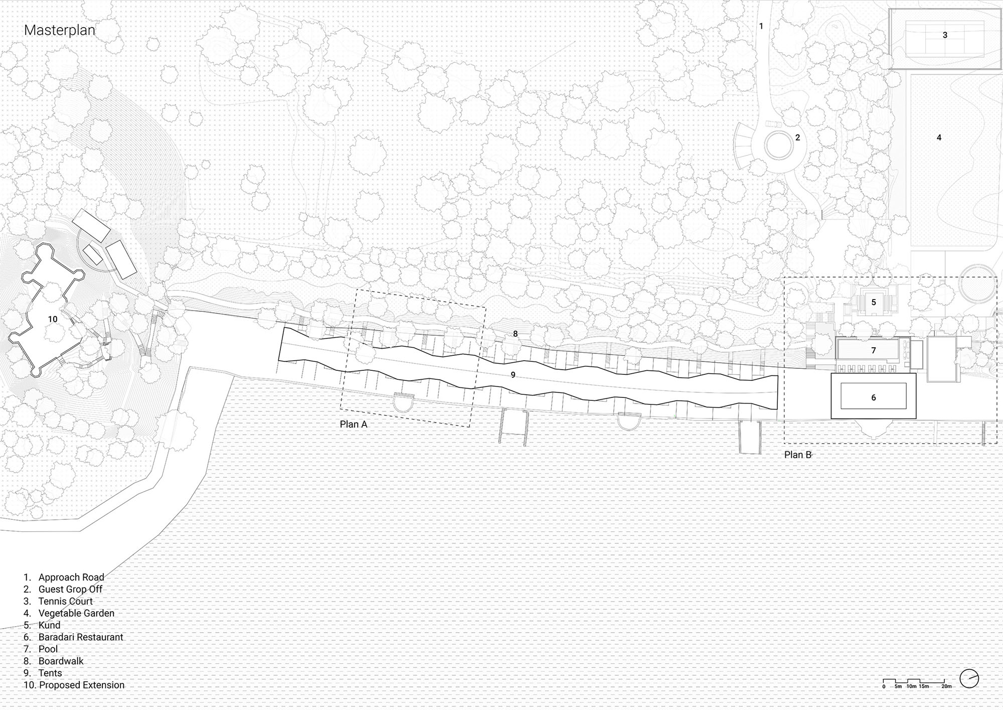 Raas Chhatrasagar, Masterplan – THE MERIT LIST